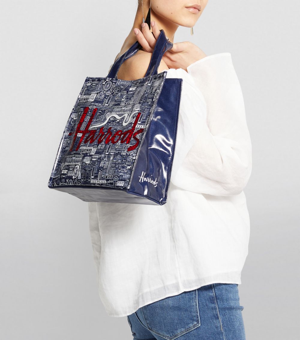 Small Harrods Picture Font Shopper Bag...حقيبة تسوق صغيرة هارودز بخطوط ...