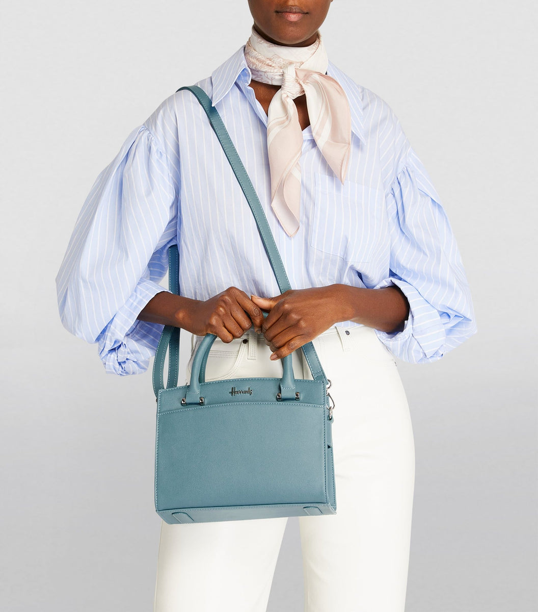 St James Blue Small Grab Bag...حقيبة سانت جيمس الزرقاء الصغيرة – Belgravia